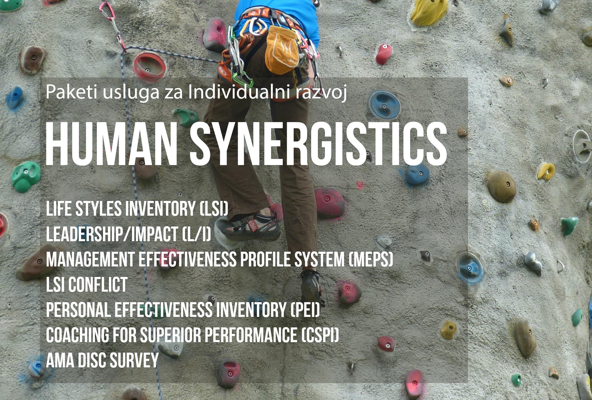 Human Synergistics® Paketi usluga za Individualni Razvoj